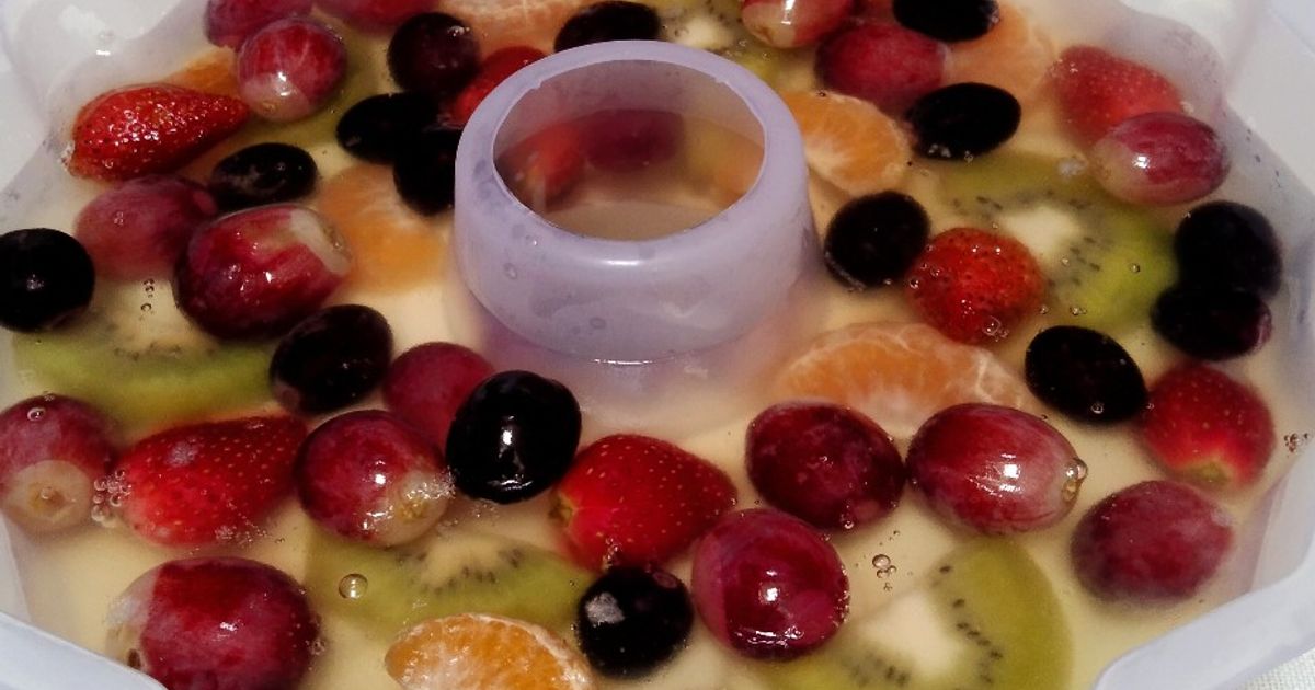 Resep Fruit Jelly Cheesecake Pudding oleh Tini Datu - Cookpad