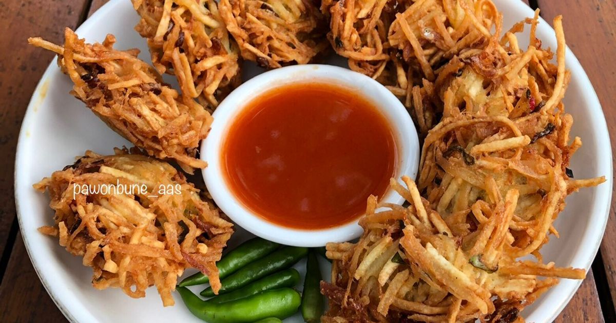 Resep tepung talas bakwan rumahan enak dan mudah - Cookpad