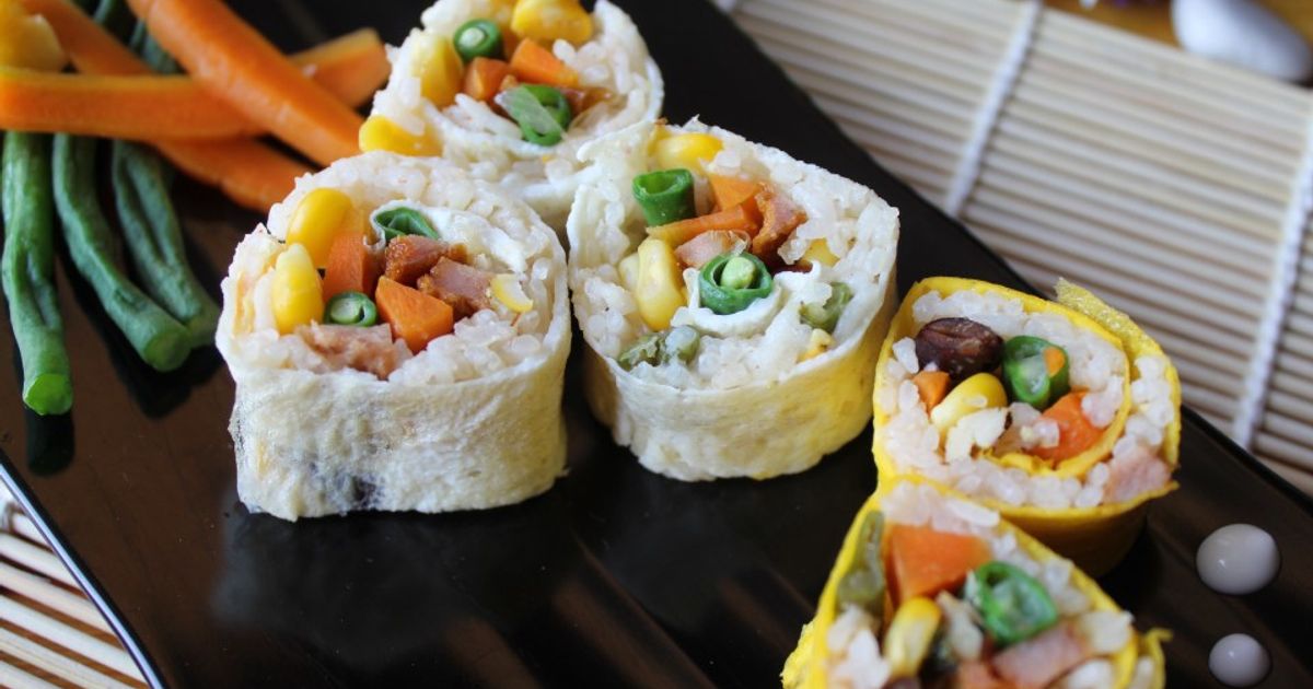 Resep kimbab kulit telur rumahan enak dan mudah - Cookpad