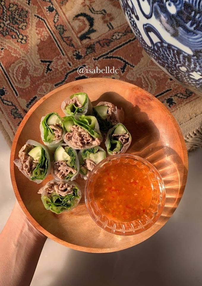 Resep 161. Rice paper rolls (Gluten Free) oleh Isabelldc - Cookpad