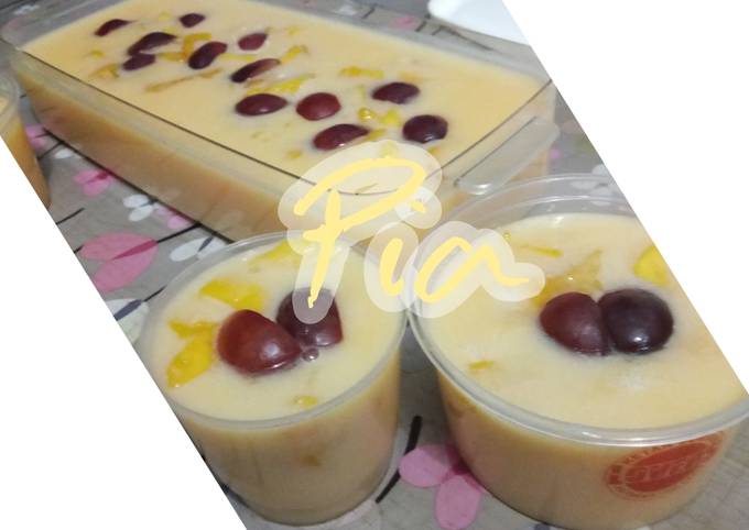 Resep Mango Silky Pudding (PUYO) oleh Pia Recipe - Cookpad