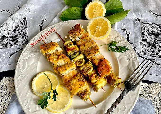 Easiest Way to Make Speedy Spiedini di pesce e zucchine - lada recipes