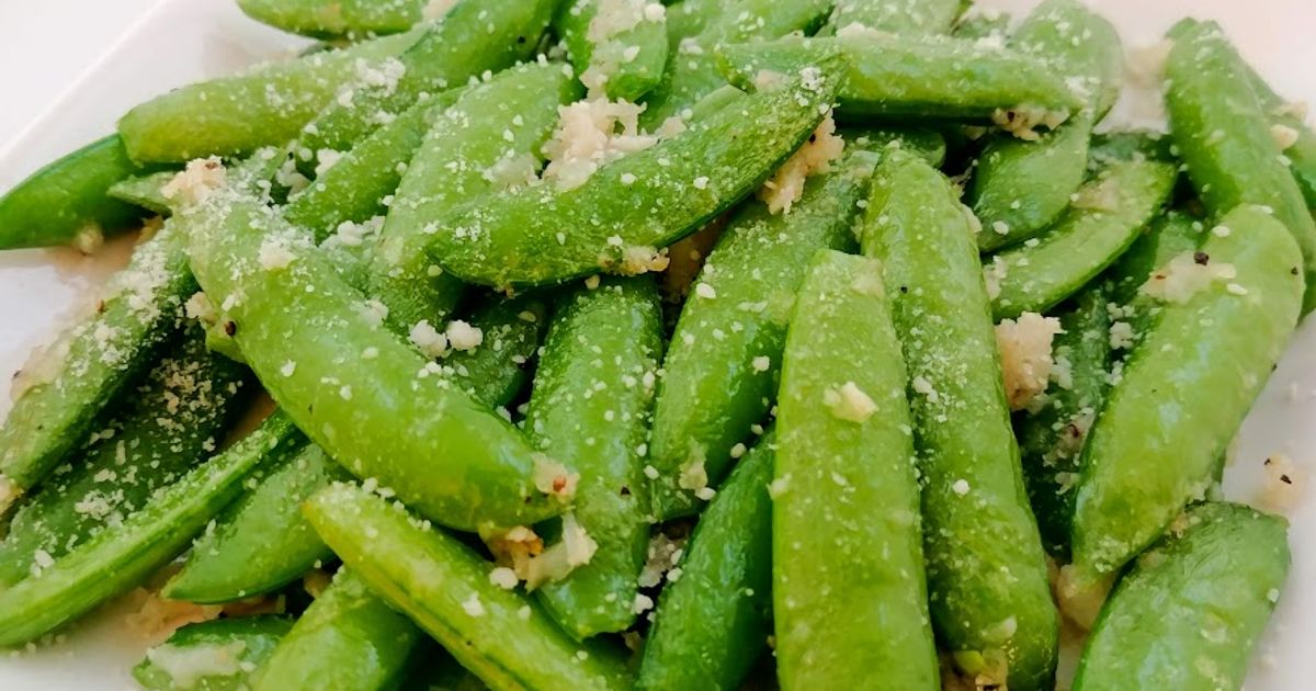 Parmesan Sugar Snap Peas Recipe By Air Fry With Me