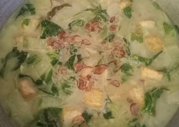 Resep Sayur Sawi putih tahu santan oleh Foni Mawarni - Cookpad