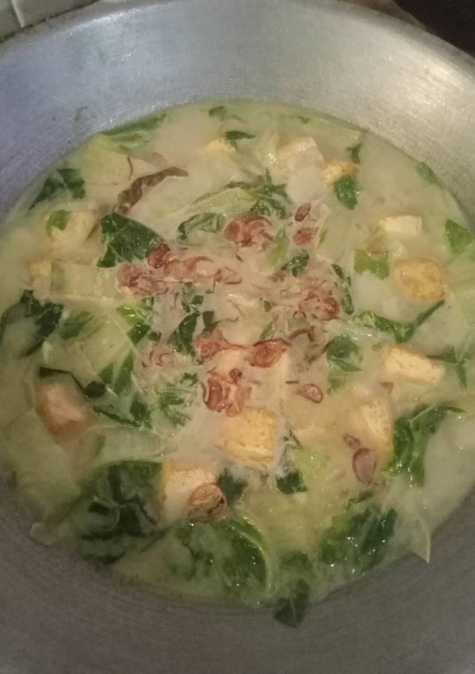 Resep Sayur Sawi putih tahu santan oleh Foni Mawarni - Cookpad
