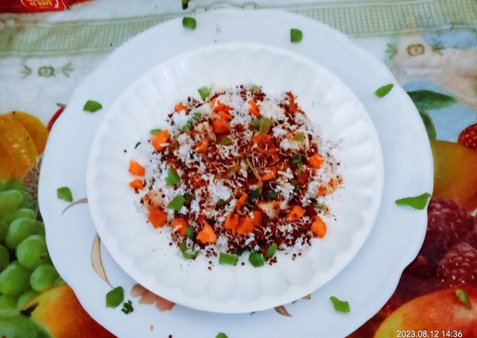 Healthy and tasty sprouted ragi salad Recipe by Ramaben Joshi - Cookpad