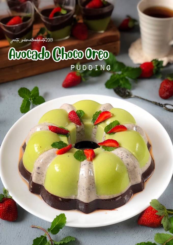 Resep Avocado 🥑 Choco Oreo Pudding oleh Sukma_Cuisine - Cookpad