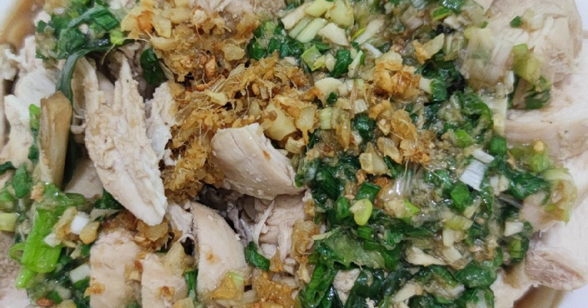 Resep Hainanese Chicken Rice (Nasi Ayam Hainam) Di Rice Cooker oleh ...