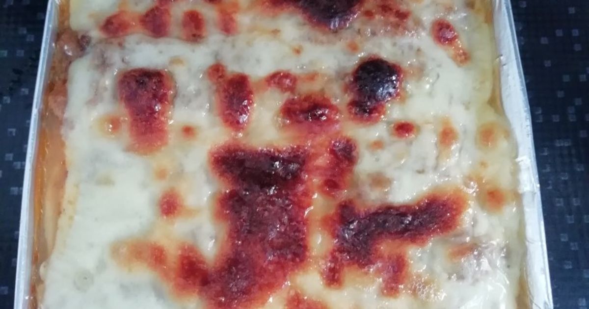 Lasagna Mixta Pollo Y Carne Receta de LoTerry - Cookpad
