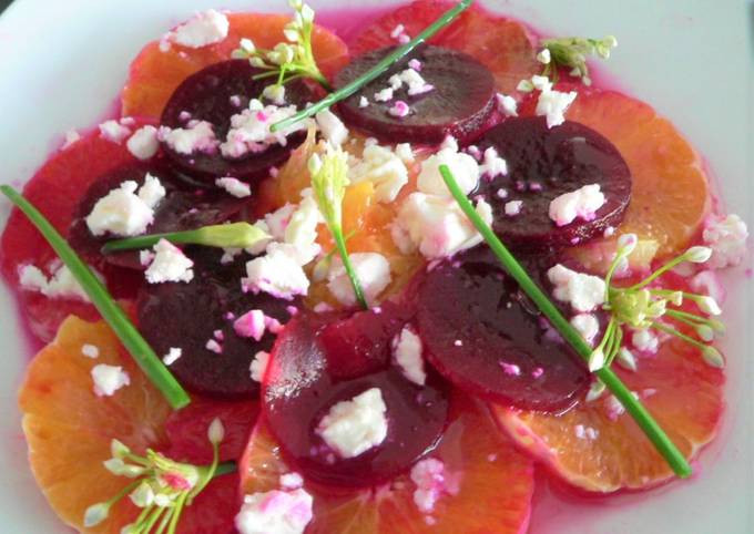 Betteraves, oranges et féta en salade de Maggy Malibert - Cookpad