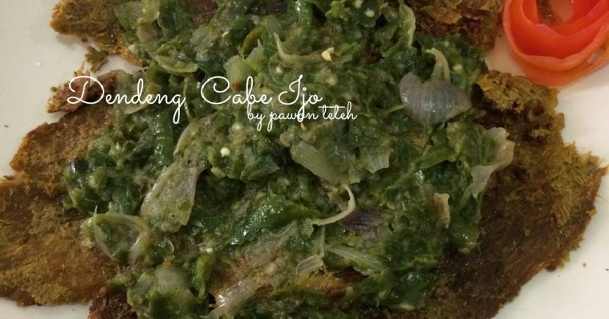 Resep Dendeng Cabe Ijo oleh teh atiek - Cookpad