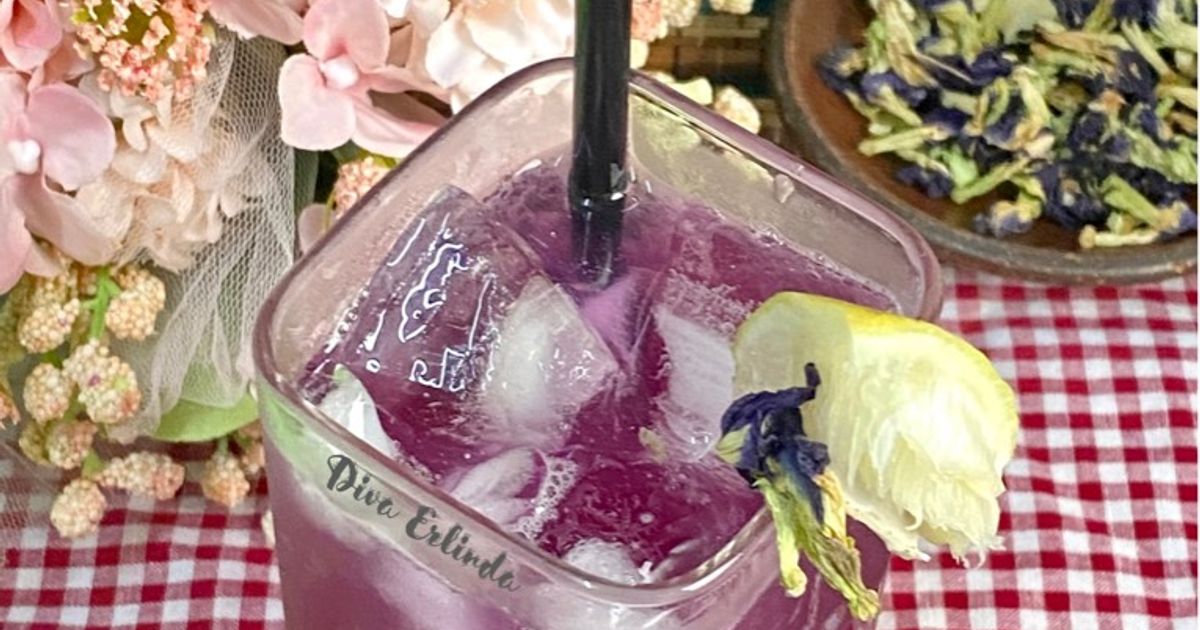 Resep Es Lemon Bunga Telang oleh Agustina Erlinda - Cookpad