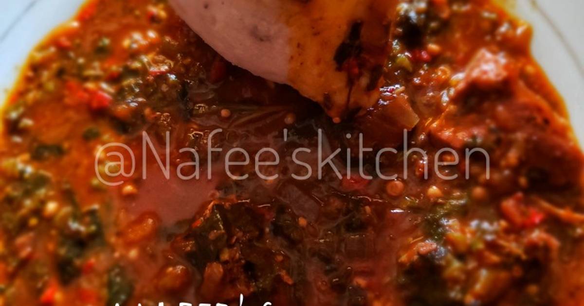 Ogbono soup girki daga NAFEESATOUR - Cookpad