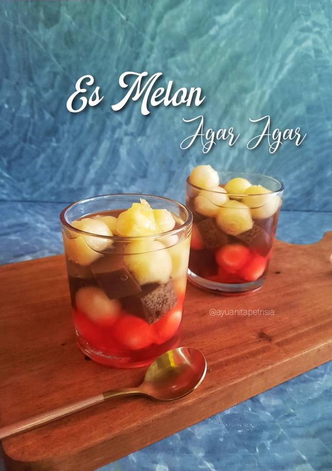 Resep Es Melon Agar Agar oleh Ayuanita Petrisia - Cookpad