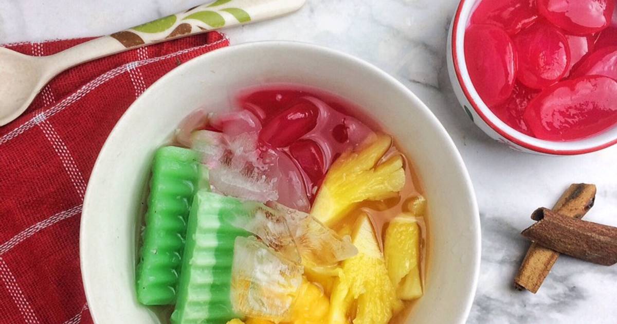 5 resep es podeng mawar enak dan mudah - Cookpad