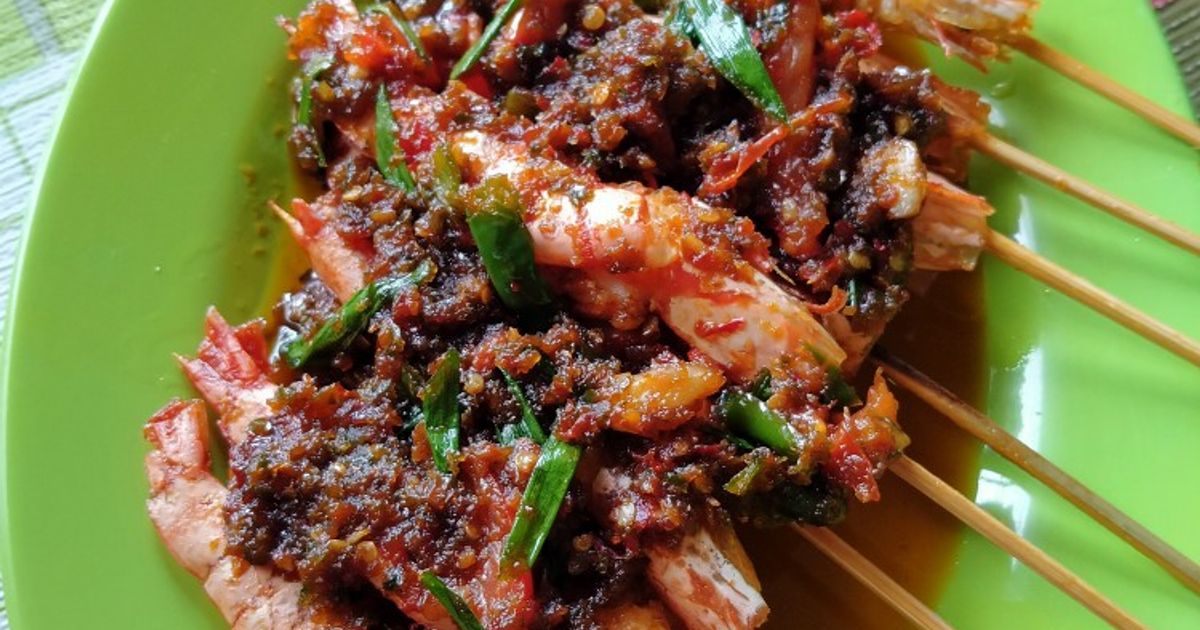 Resep Sate Udang Bumbu Balado oleh Winduu Indahh - Cookpad