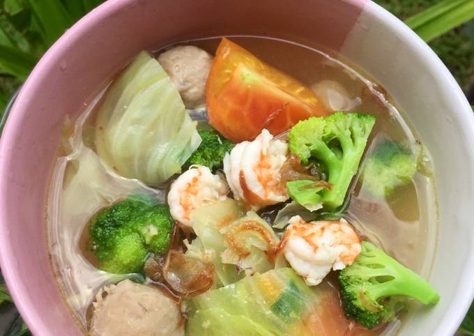 Resep Sup bakso udang oleh Metta Ermawan - Cookpad
