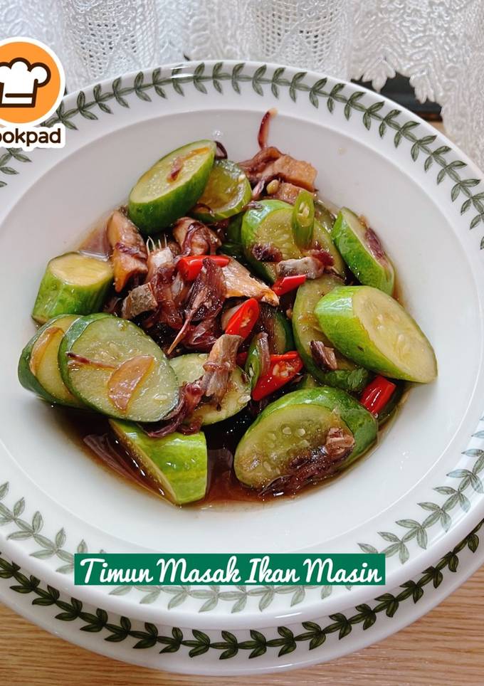 Resipi 👩‍🍳Timun Masak Ikan Masin (Sabah) oleh Mahadiah - Cookpad
