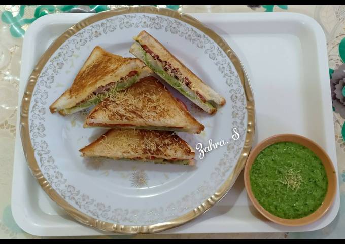 Simple Veg Sandwich Recipe by Zahra Shaikh - Cookpad