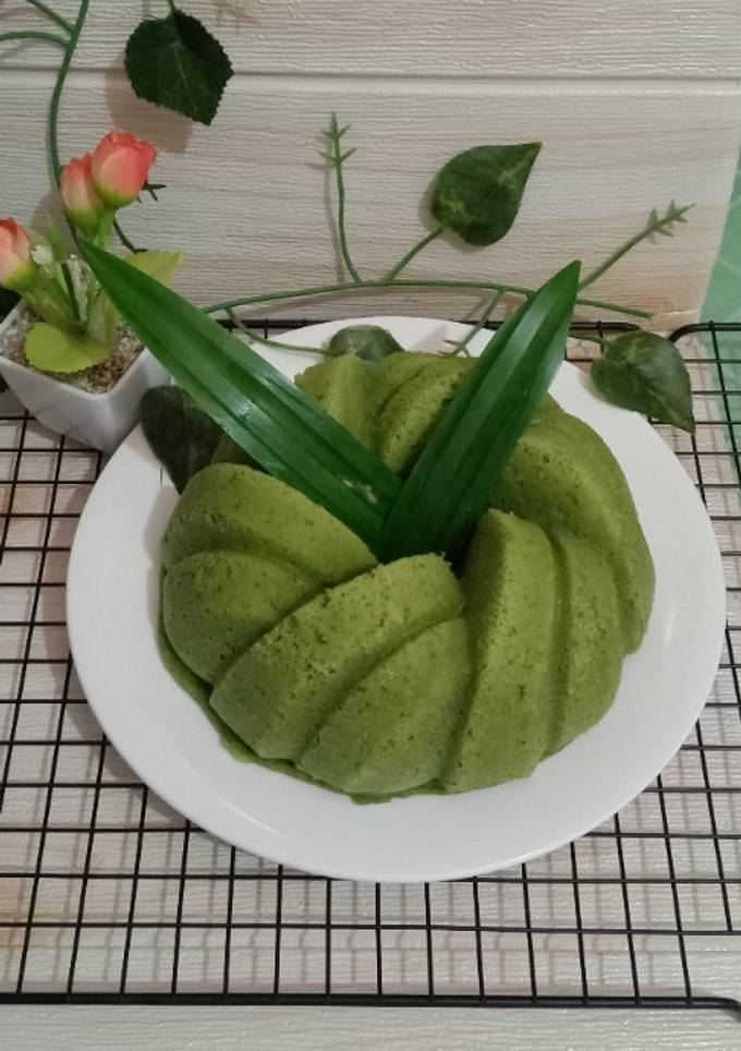 Resep Bolu kukus tepung ketan rasa macha oleh Ratna Rasuan - Cookpad