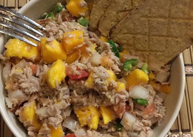 Ceviche de atún con mango Receta de karla- Cookpad