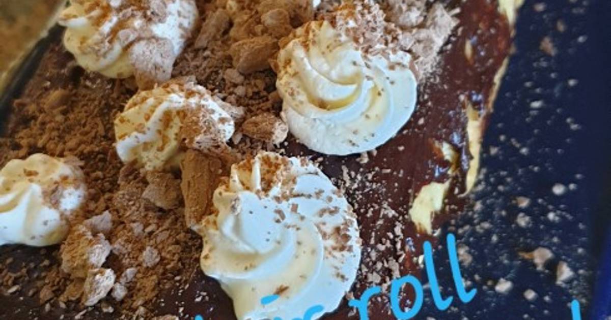 Eclair roll Recipe by Sabiha Patel - Cookpad