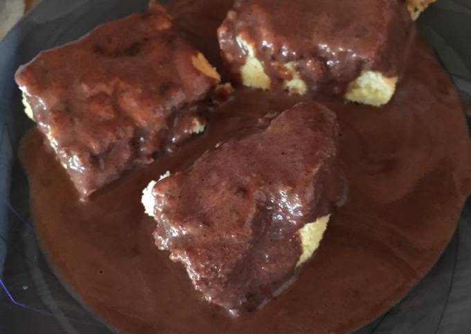 Retró piskótakocka csoki öntettel | Janyik Katalin receptje - Cookpad ...