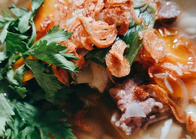Resep Sup macaruni segaar oleh Ulya Khansa - Cookpad
