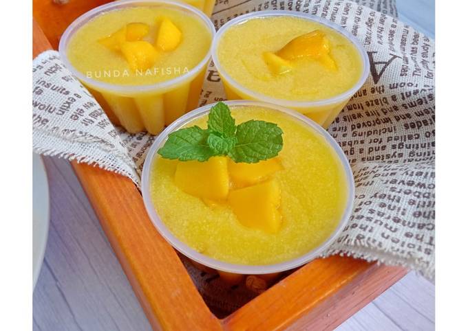 Resep Pudding Mangga oleh Bunda Nafisha - Cookpad