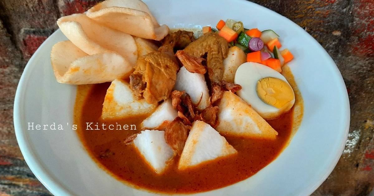 Resep Lontong Kari Ayam oleh Herda's Kitchen - Cookpad