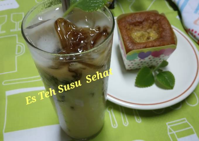 Resep Es Teh Susu Sehat oleh Lina Bachry - Cookpad