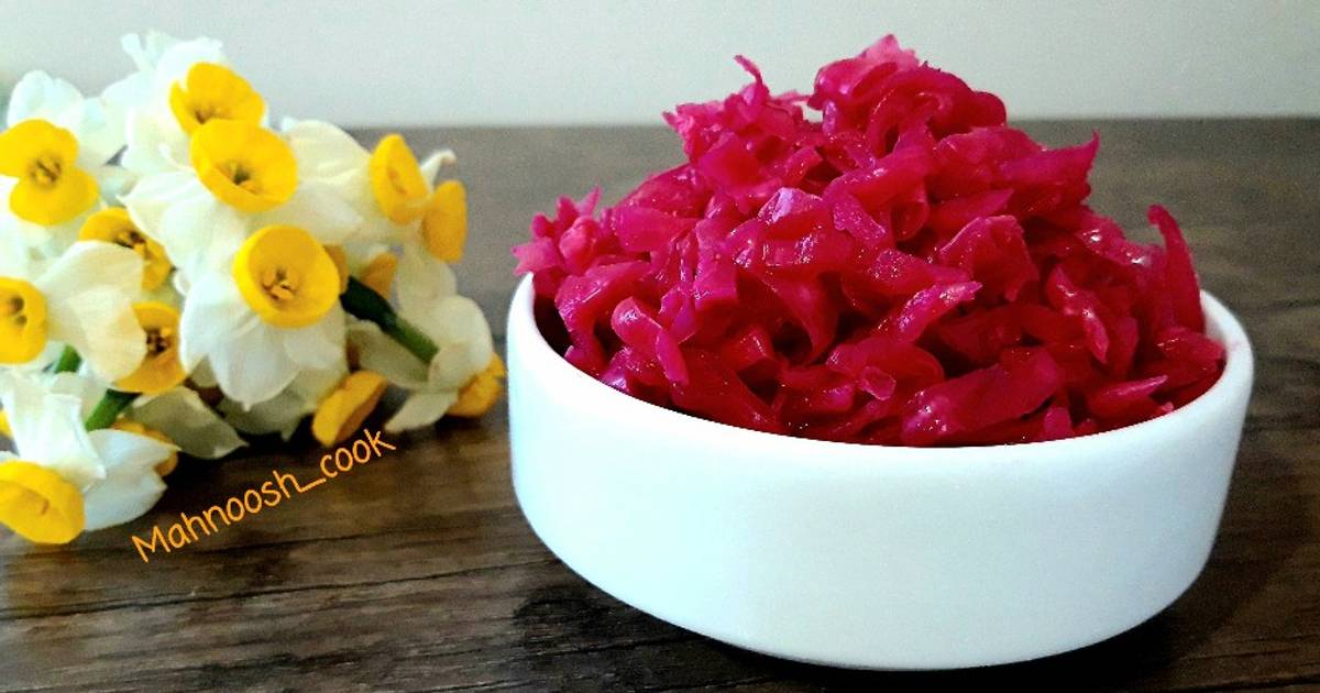 طرز تهیه ترشی کلم قرمز رستورانی ساده و خوشمزه توسط Mahnoosh - کوکپد