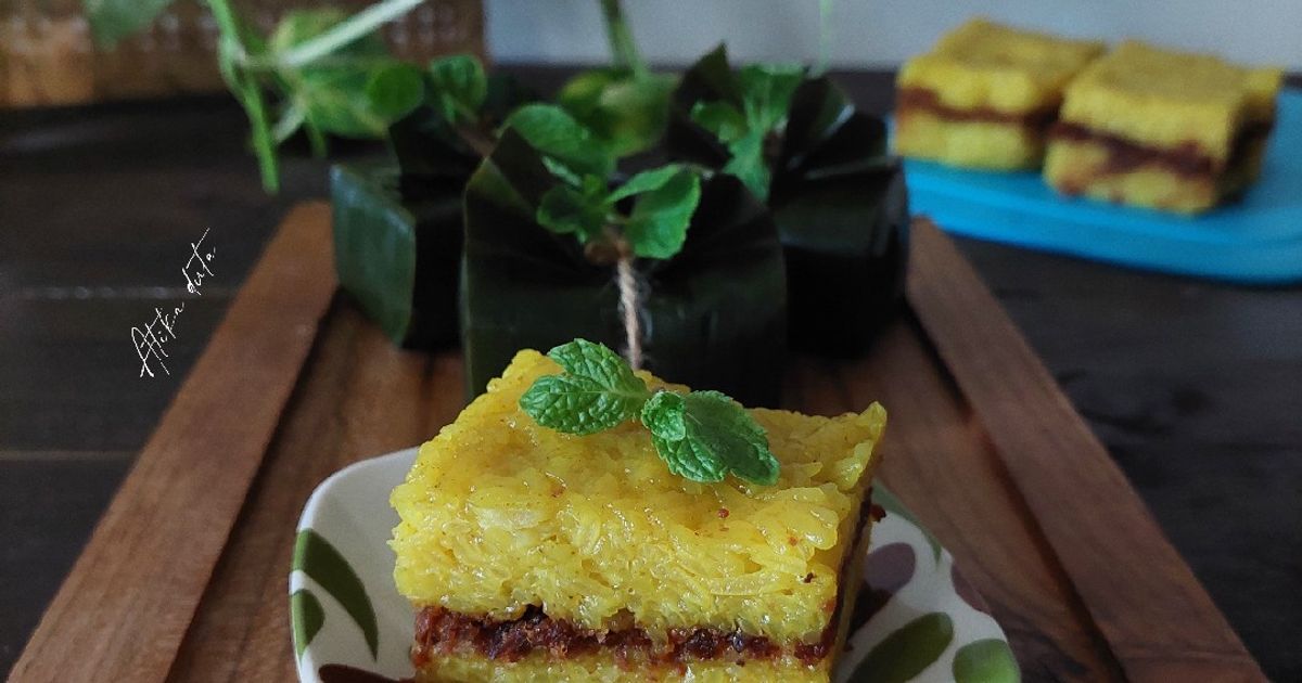 Resep Lemper Kuning Potong Isi Abon oleh Atika Duta - Cookpad