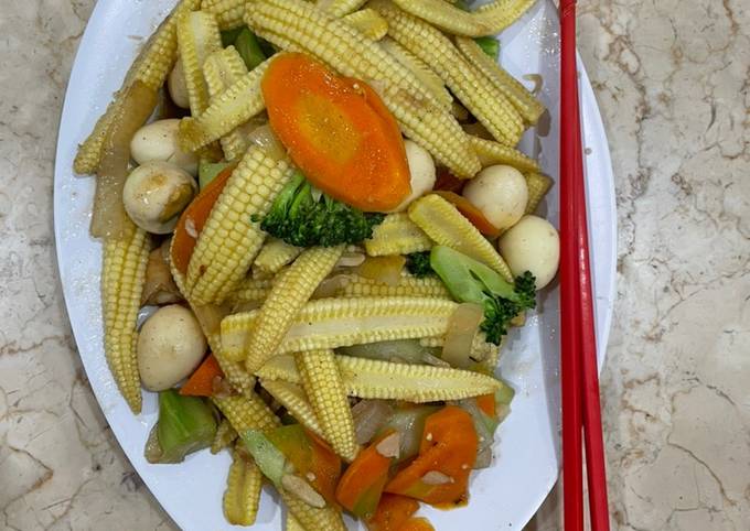 Resep Tumis Jagung Muda, Telor Puyuh, dan Sayuran oleh Rantie Liung ...
