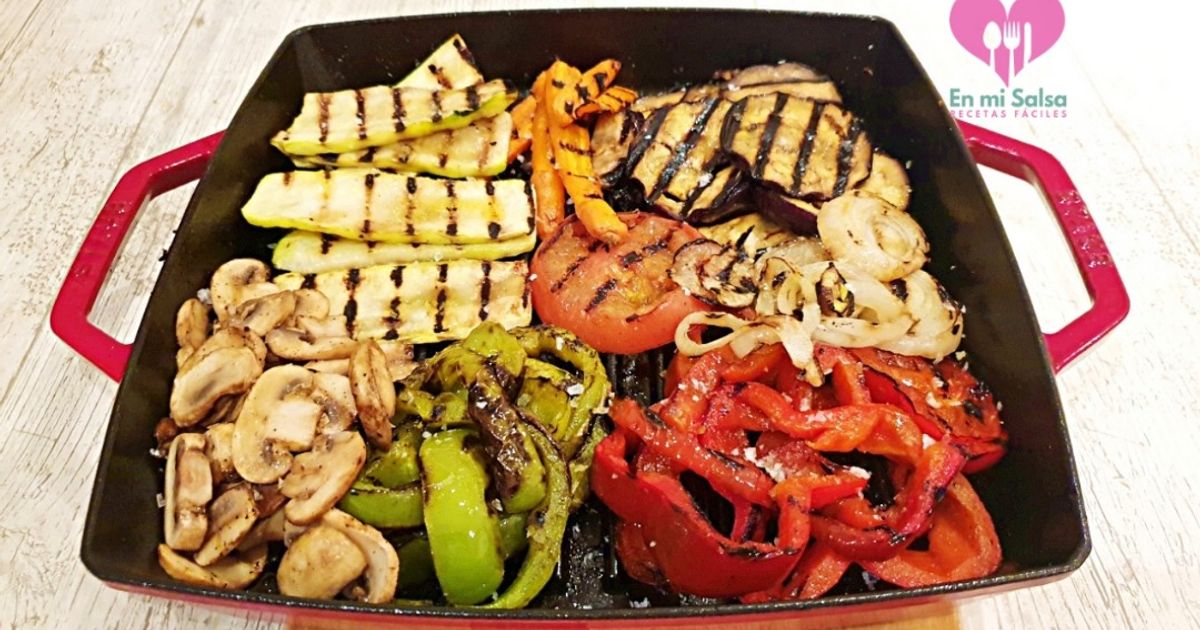 Parrillada De Verduras Al Grill Receta de Belén "En Mi Salsa Cocina"