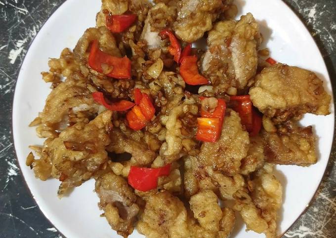 Resep Babi goreng cabe garam oleh Menurumahan - Cookpad