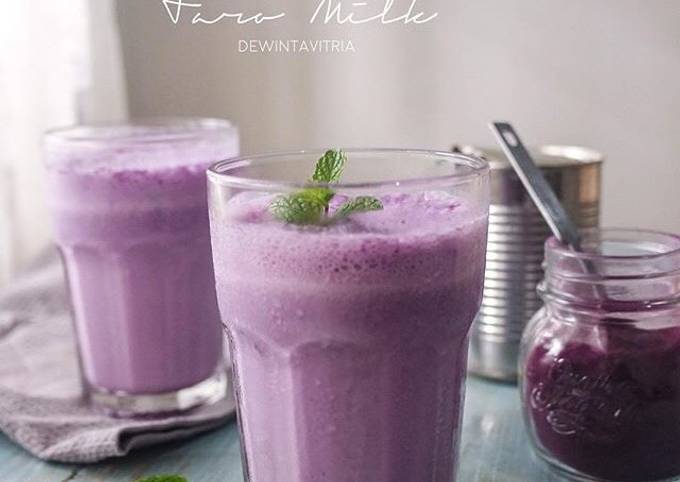 Resep Taro Milkshake oleh Dewinta Ummu Hafiz - Cookpad