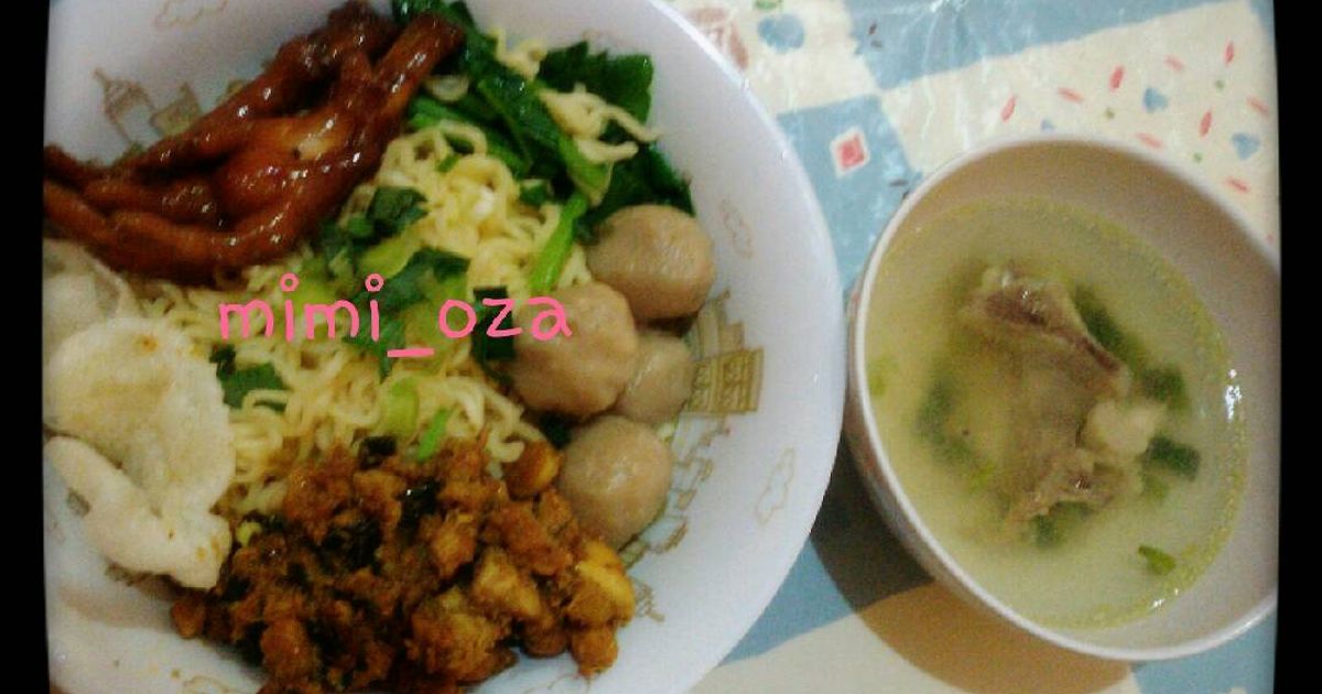 Resep Mie Ayam Lengkap oleh Mimi_Oza - Cookpad