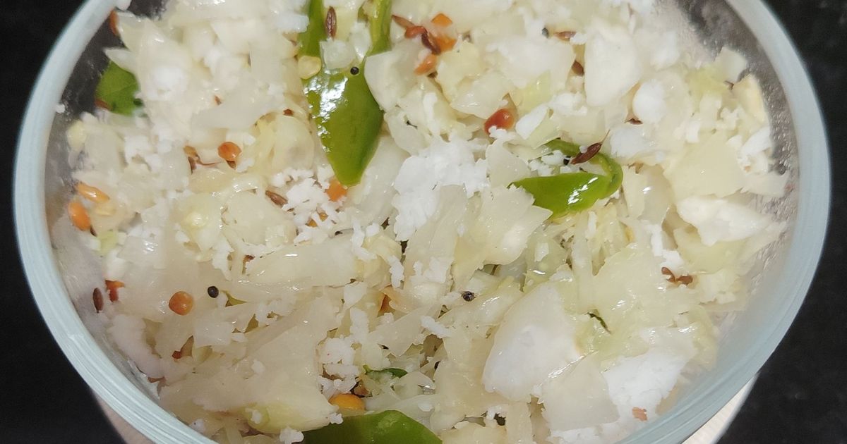 Cabbage Thoran Recipe by Renukabala - Cookpad