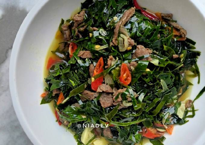 Resep Tumis Daun Melinjo Dan Daging Oleh Nia Devi Cookpad