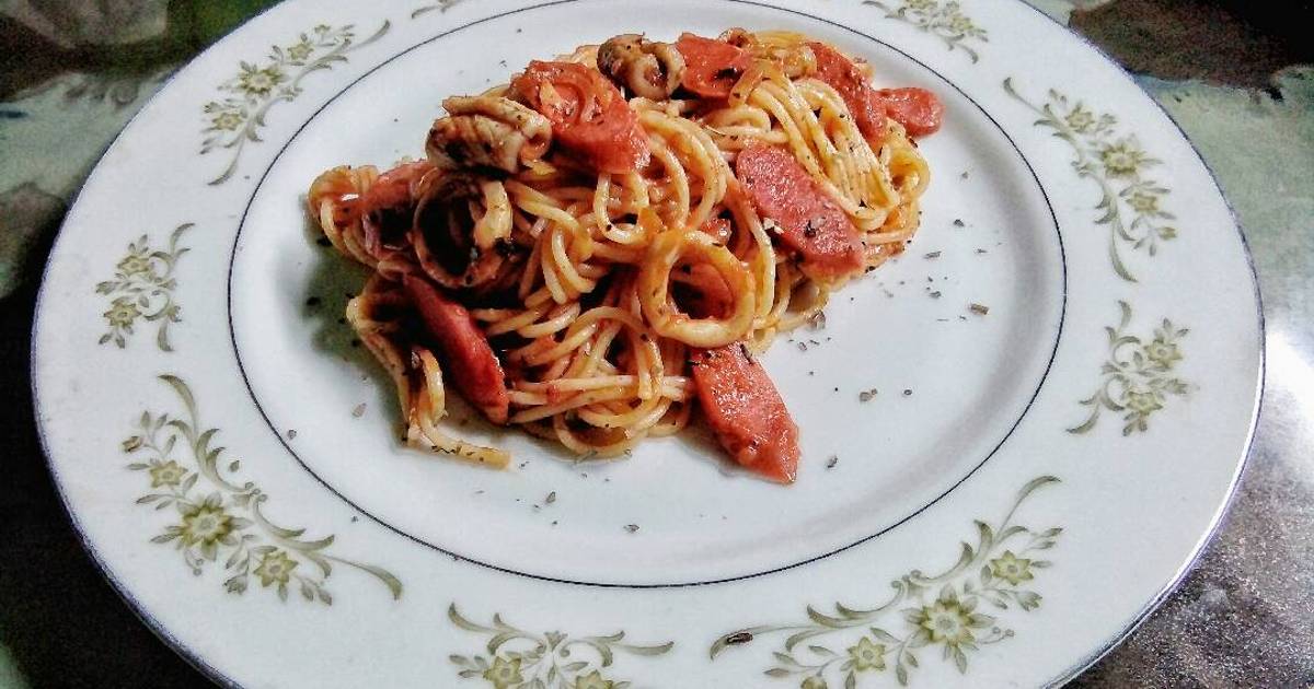 Resep Spaghetti Bolognese Cumi dengan Sosis oleh Andre Bagas Pradana ...