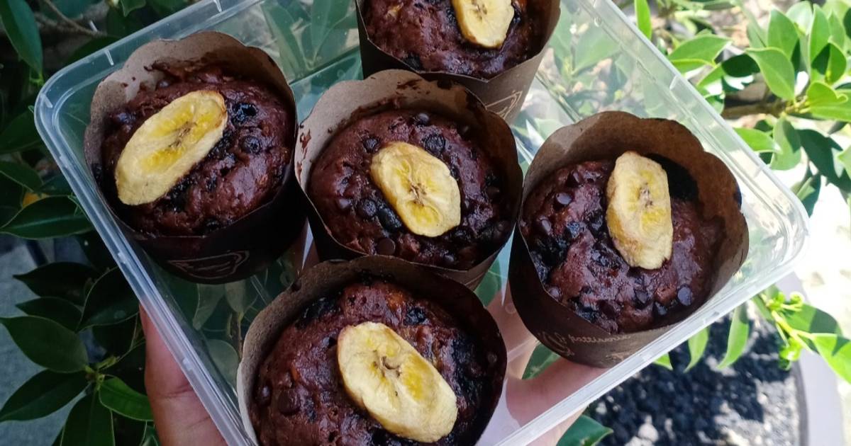 Resep Muffin Coklat Pisang (Choco Banana Muffin) oleh galuh pramudyayu - Cookpad