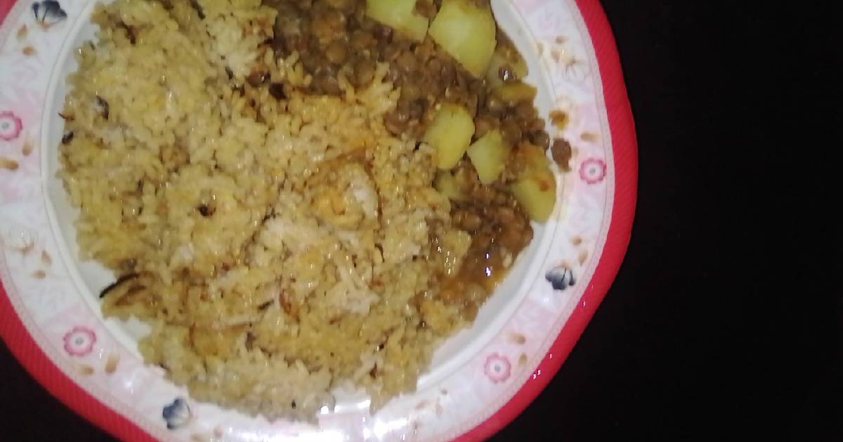 Rice and stew Recipe by Lispa Njeri Calim - Cookpad