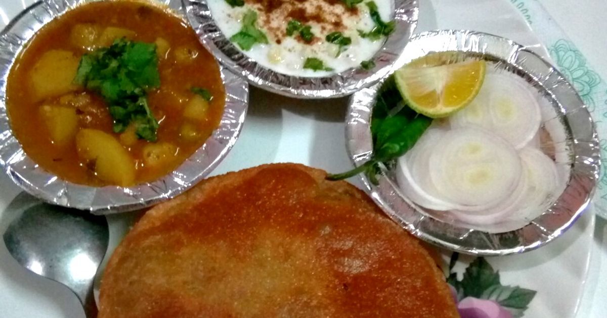 Sabji, Kachori And Boondi Raita Recipe by Maya Tandon - Cookpad