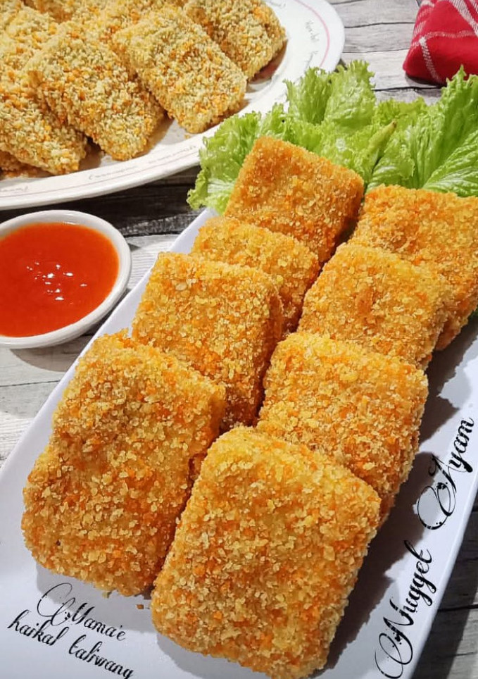 Resep Nugget Ayam Home Made oleh Mama_ Haikal - Cookpad