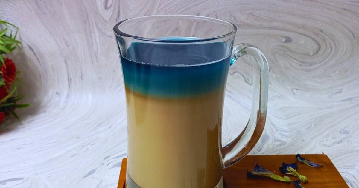 Resep Teh susu bunga telang oleh Oktaviani (Bund@ Keyl@) - Cookpad