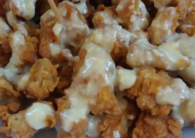 Resep Tempe crispy saos keju oleh Ayu - Cookpad