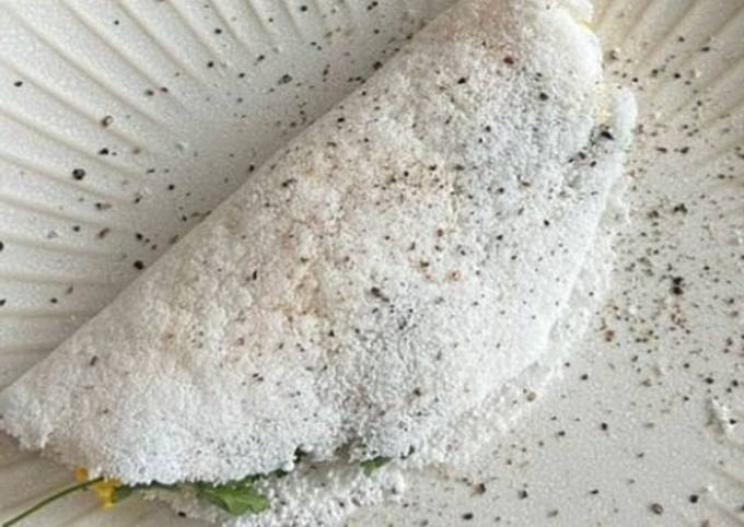 Tapioca com Ovo Mexido e Rúcula Receita por Bertilia Pinheiro - Cookpad