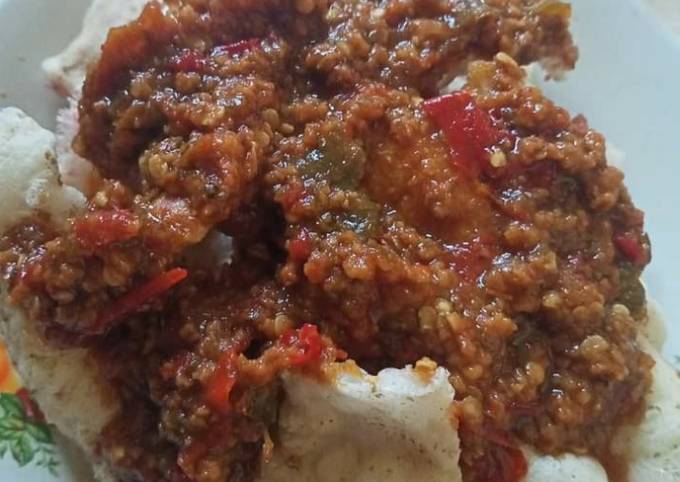 Resep Sambel dage (Tempe gembos/deblo/oncom) oleh Umma zhafran - Cookpad