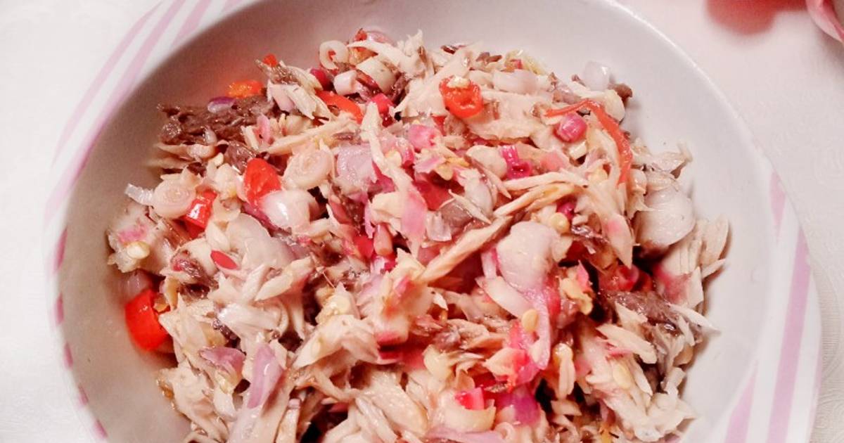 Resep Tongkol Suwir Sambal Matah Kecombrang Oleh Eka Astuti Cookpad